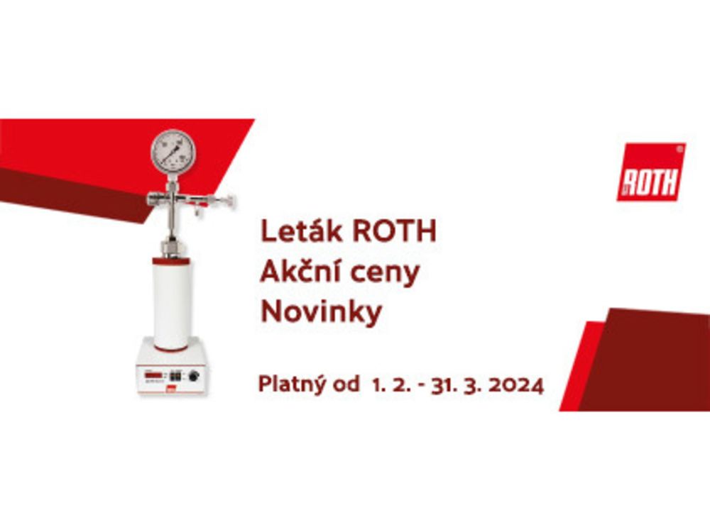 Nový akční leták v distribuci. Co od značky Carl Roth můžete pořídit ...