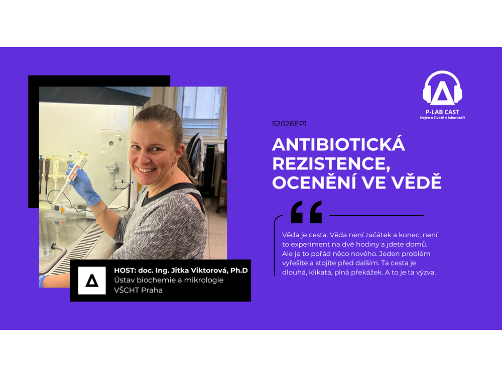 P-LAB CAST 2026 EP1: Jitka Viktorová z Ústavu biochemie a mikrologie na ...